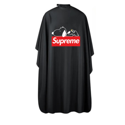Cape/Poncho barbershop customisée Snoopy qui pete Supreme - Le Coin Barber